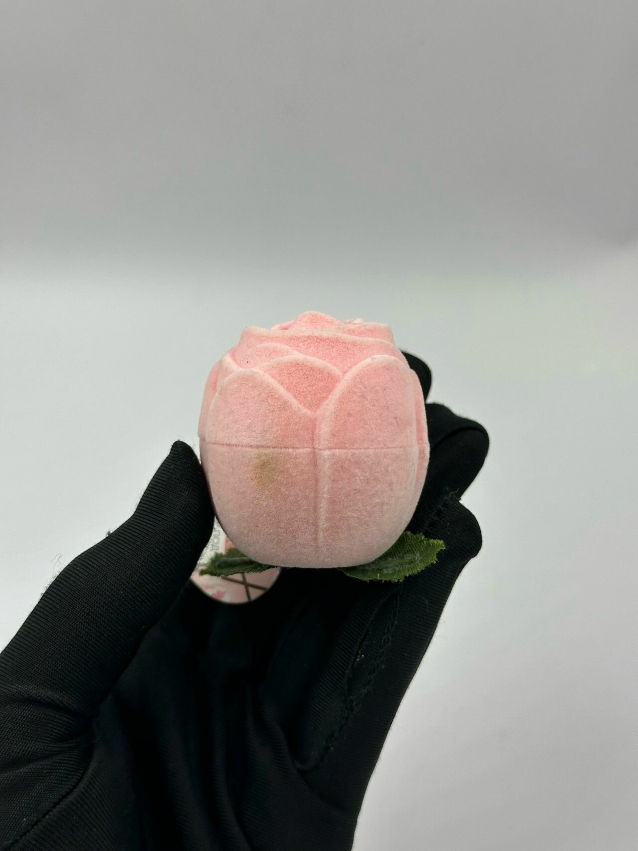 Футляр под кольцо Розовый Бархат "Бутон Розы"