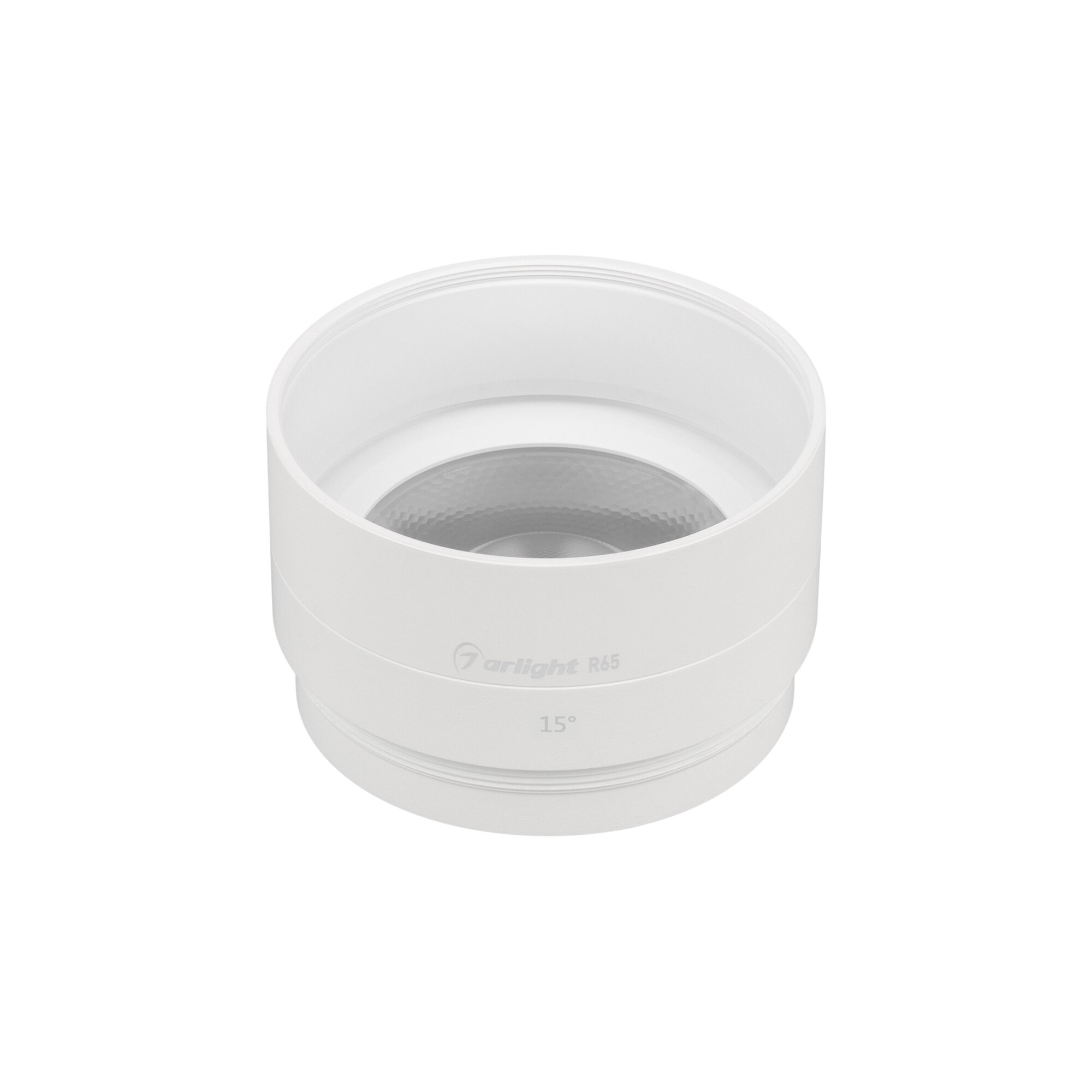Аксессуар Arlight Насадка с фиксированным углом LGD-ARTIFACT-LENS-R65 (WH, 15 deg) (Arlight, Металл)