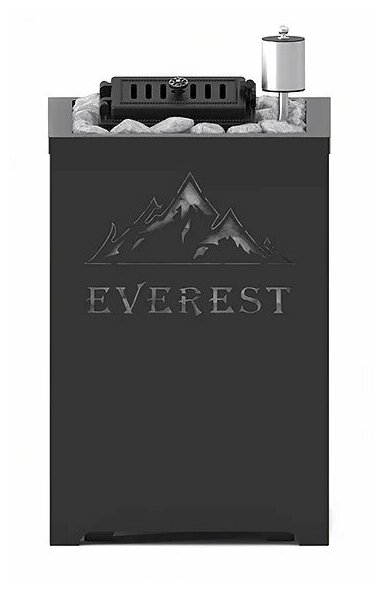 Кожух EVEREST INOX Эверест 32 "горы", для печей, металл, черный