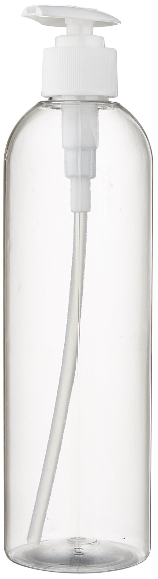 Флакон прозрачный 500 мл с широким дозатором для мыла, шампуня, бальзама, геля, крема, масла, 4 шт.