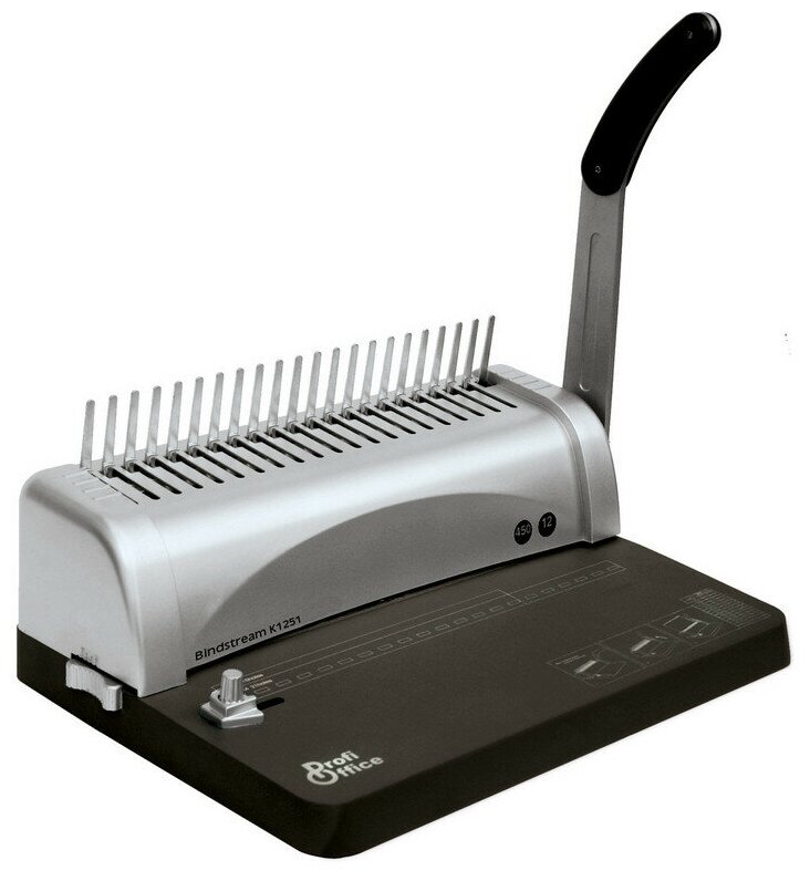 Брошюровщик ProfiOffice Bindstream K1251, А4, 12л./450л, пл. пруж. 732274 79027