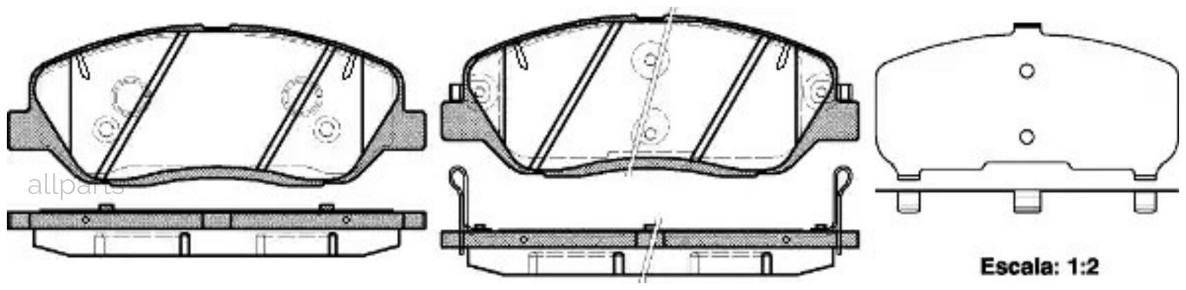 ROAD HOUSE 2122602 Колодки торм. диск. SANTA FE 2.2 CRDi 2.7i V6