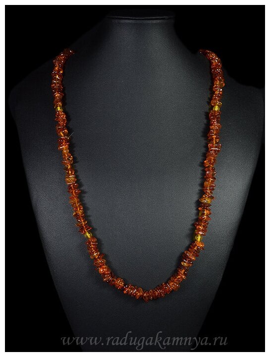 Бусы, янтарь