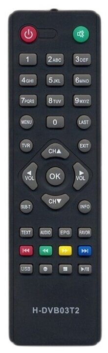 Пульт для DVB-T2 приставки H-DVB03T2