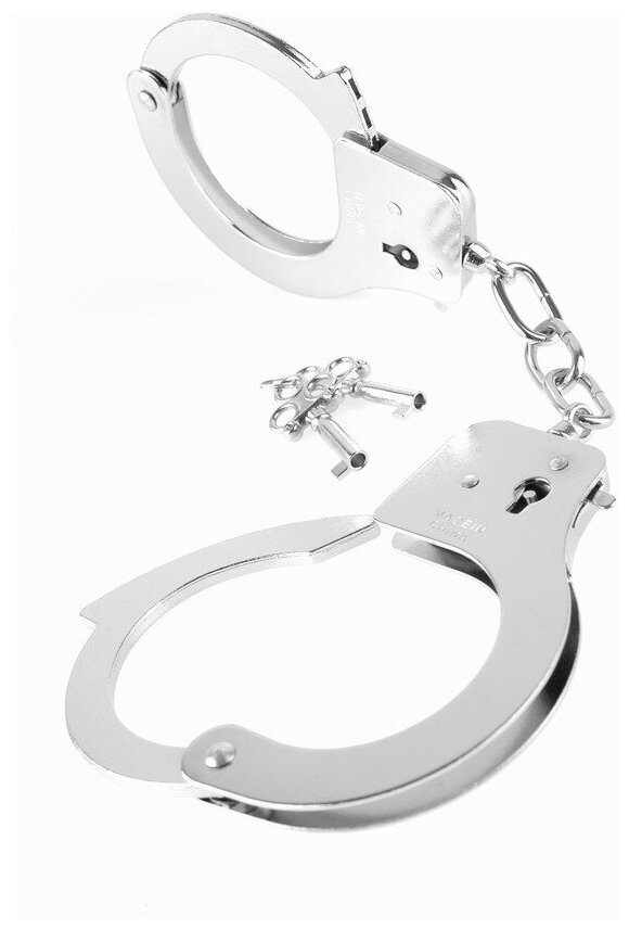 Металлические серебристые наручники Designer Metal Handcuffs