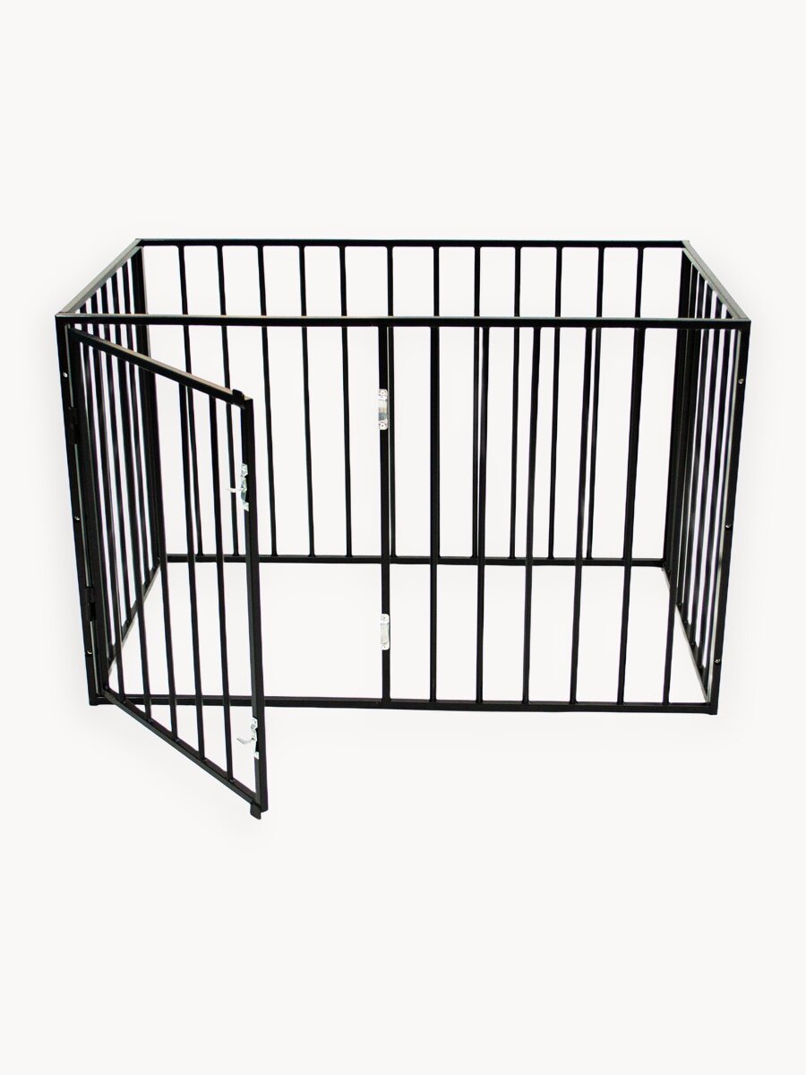 Клетка-вольер WikiLab, для собак, металл, 110x65x70см, черная