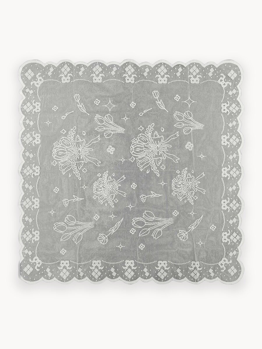 Китайская классическая кружевная скатерть, дизайн с узором тюльпан демонстрирует ощущение роскоши