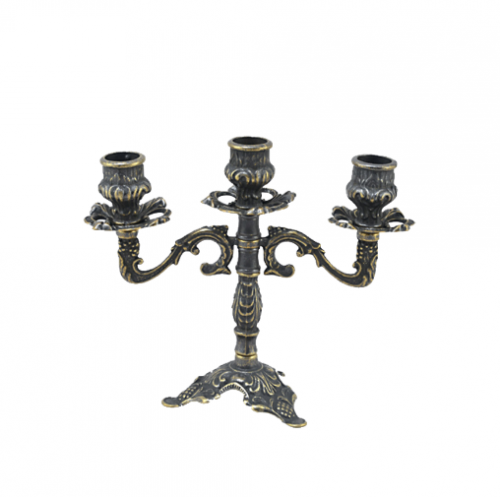 Подсвечник Трилистник Alberti Livio тройной, антик