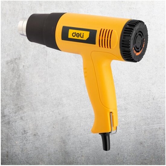 Фен технический Deli Tools Deli DL391202 (2000Вт, рабочая температура 100.650 град.)