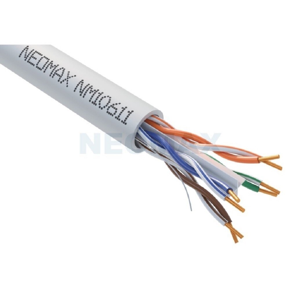 Кабель NEOMAX [NM10611] U/UTP cat.6 4 пары (305 м) 0.57 мм (23 AWG) Медь, LSZH