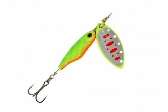 Блесна колеблющаяся Fish Crystal WABLER W40, длина 57мм, вес 7гр # 72