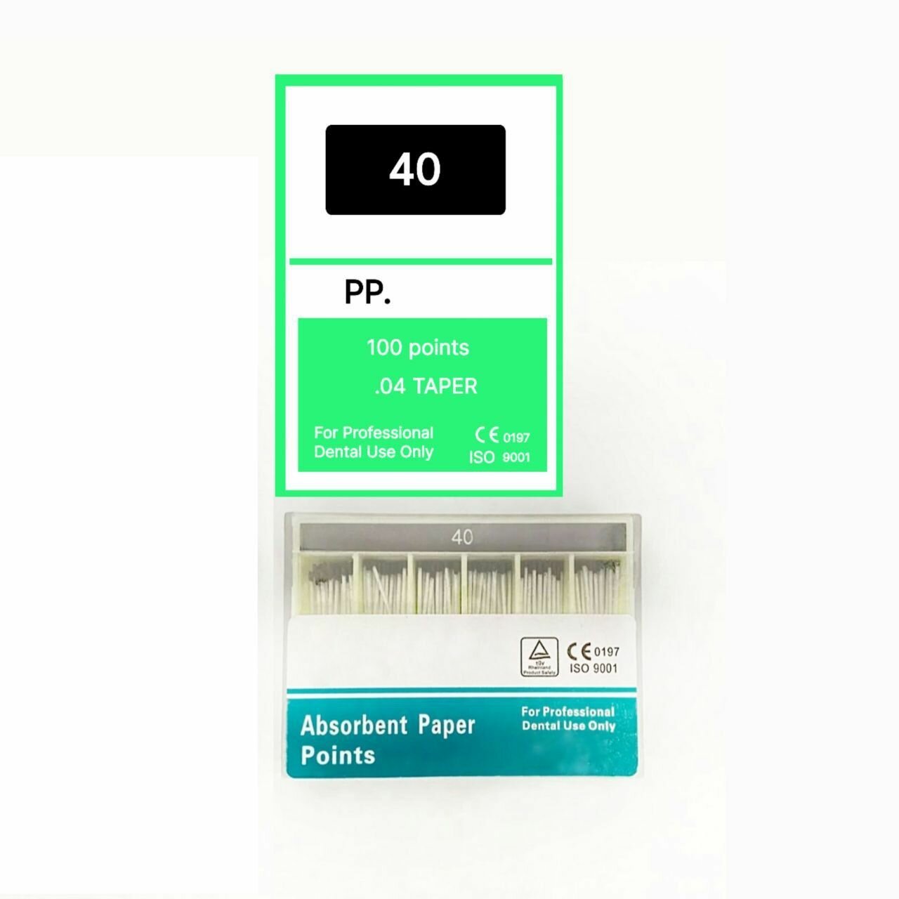 NeoHealth, Штифты бумажные абсорбирующие эндоканальные конусность 04 №40,100 шт