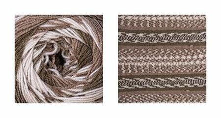 Пряжа Nordic YarnArt, кофе/белый - 661, 20% шерсть, 80% акрил, 3 мотка, 150 г, 510 м.