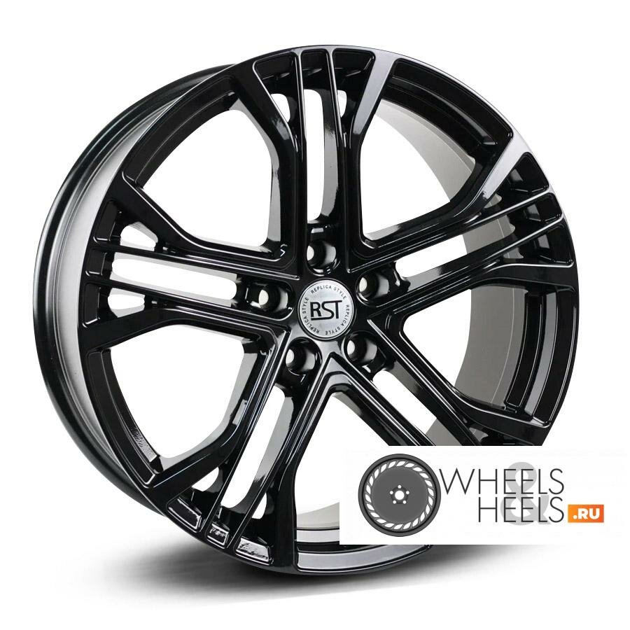 Диск автомобильный литой RST R029 19x8.5 5x120 et30 dia66.1 Черный глянцевый