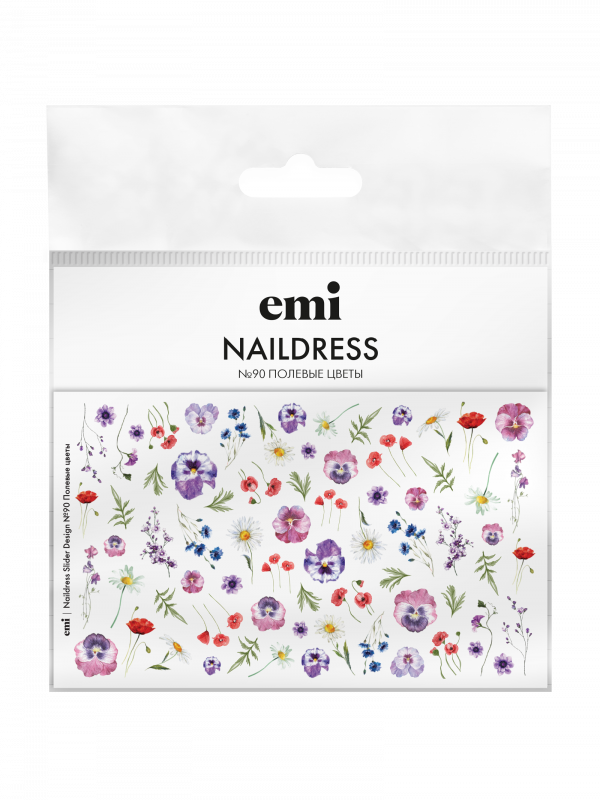 Naildress Slider Design №90 Полевые цветы