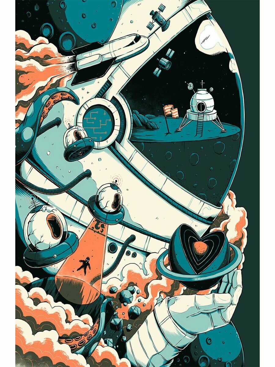 Постер "Космонавт арт"