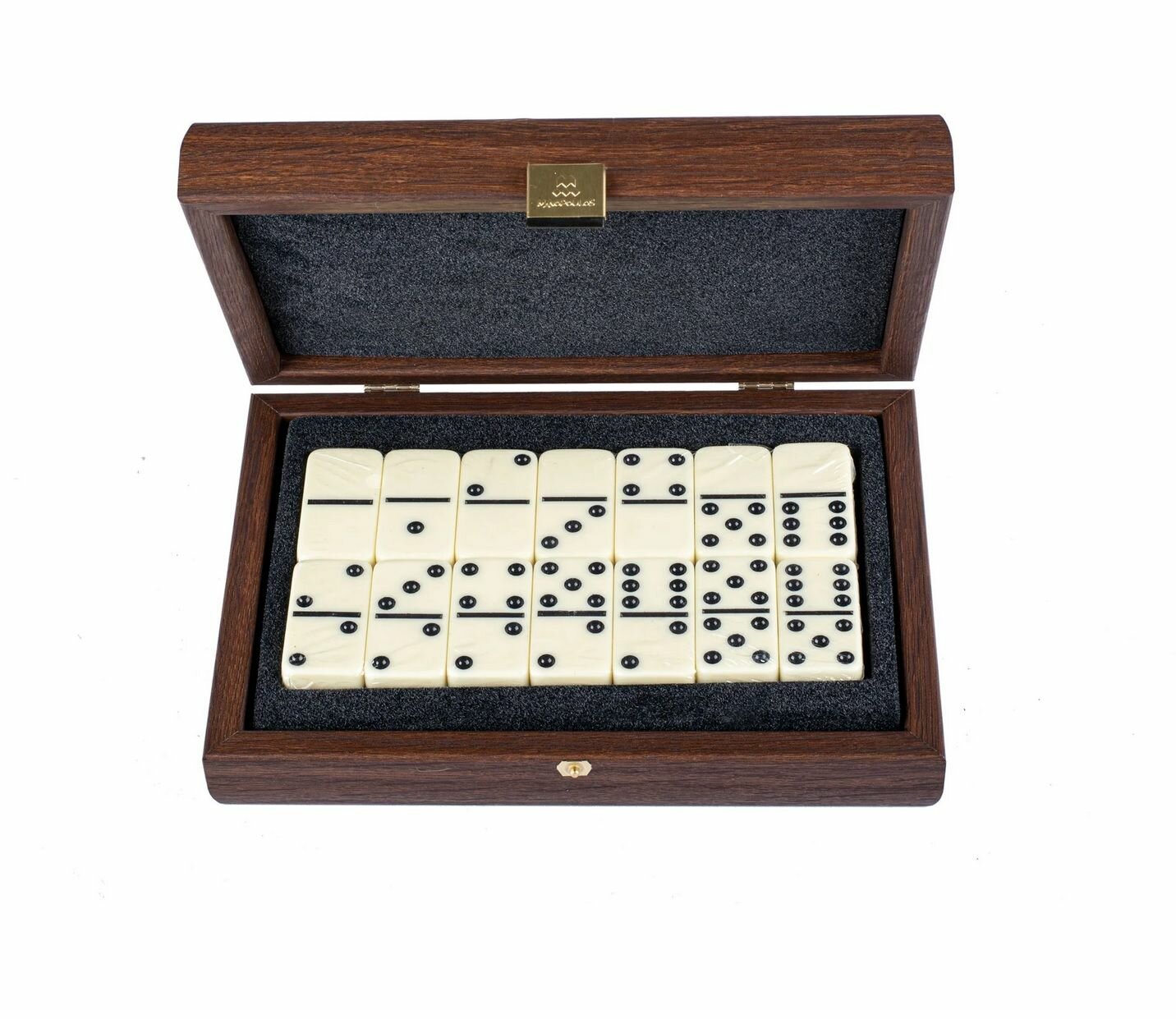 Домино Manopoulos цвет карамель, эко-кожа, деревянный ящик 24x17см