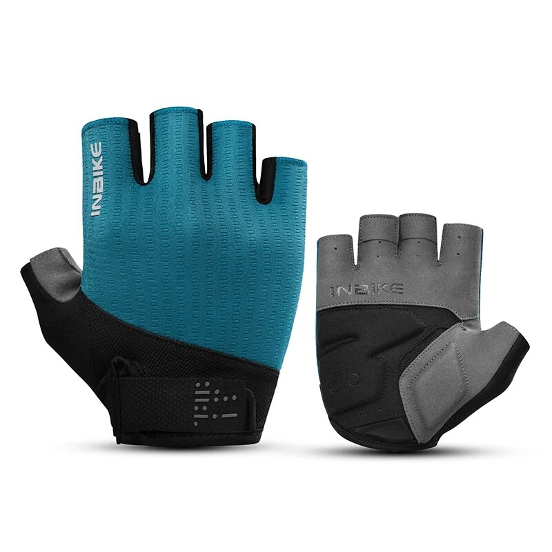 INBIKE летние велосипедные перчатки XL, blue