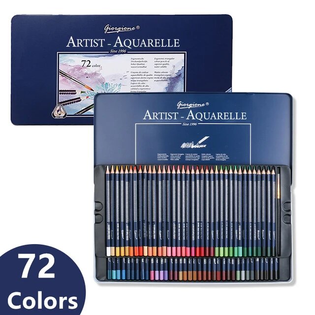 Карандаши акварельные Derwent Artist Aquarelle, 72 цвета