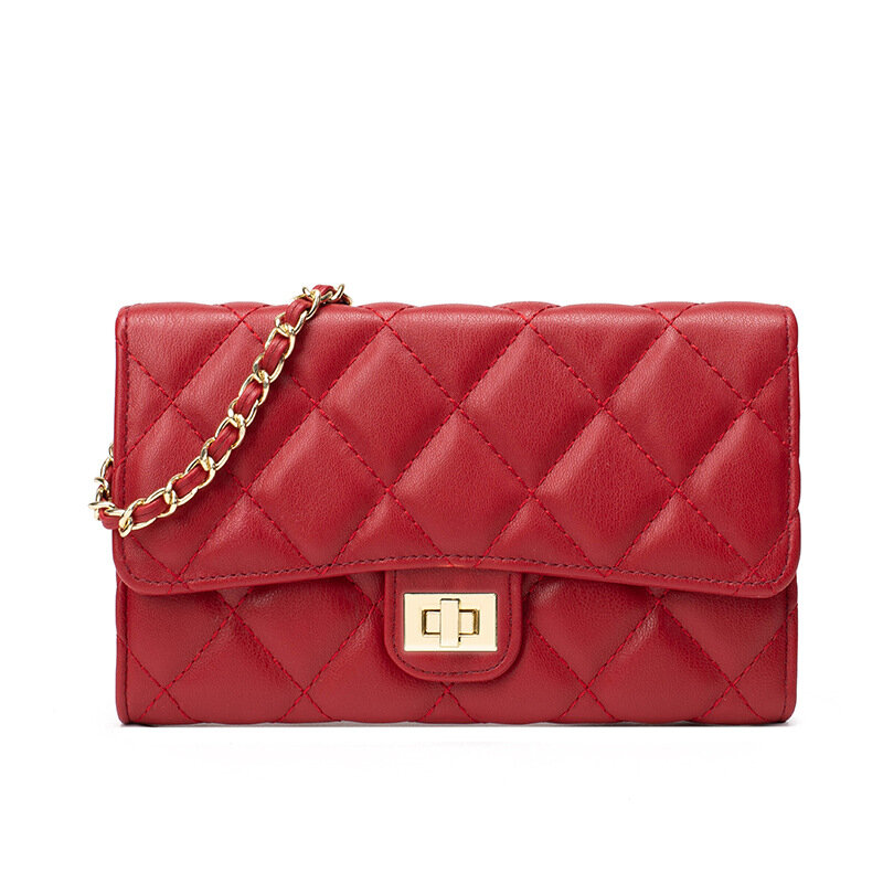 Высококачественная универсальная стеганая сумка на цепочке в стиле Chanel 2025 года, модная сумка большой вместимости для женщин, новая женская сумка через плечо