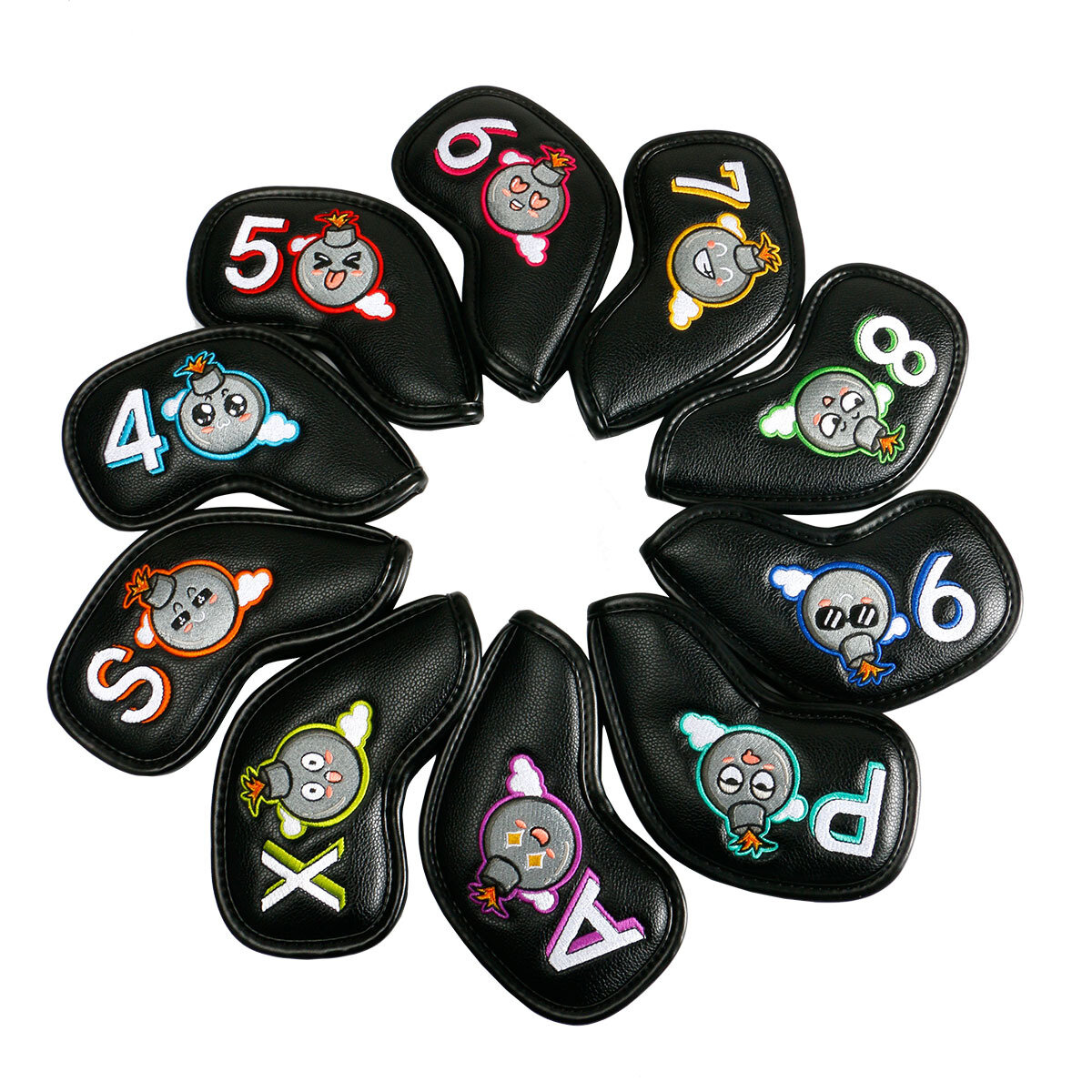 Набор клюшек для гольфа "Мина", искусственная кожа, с чехлом