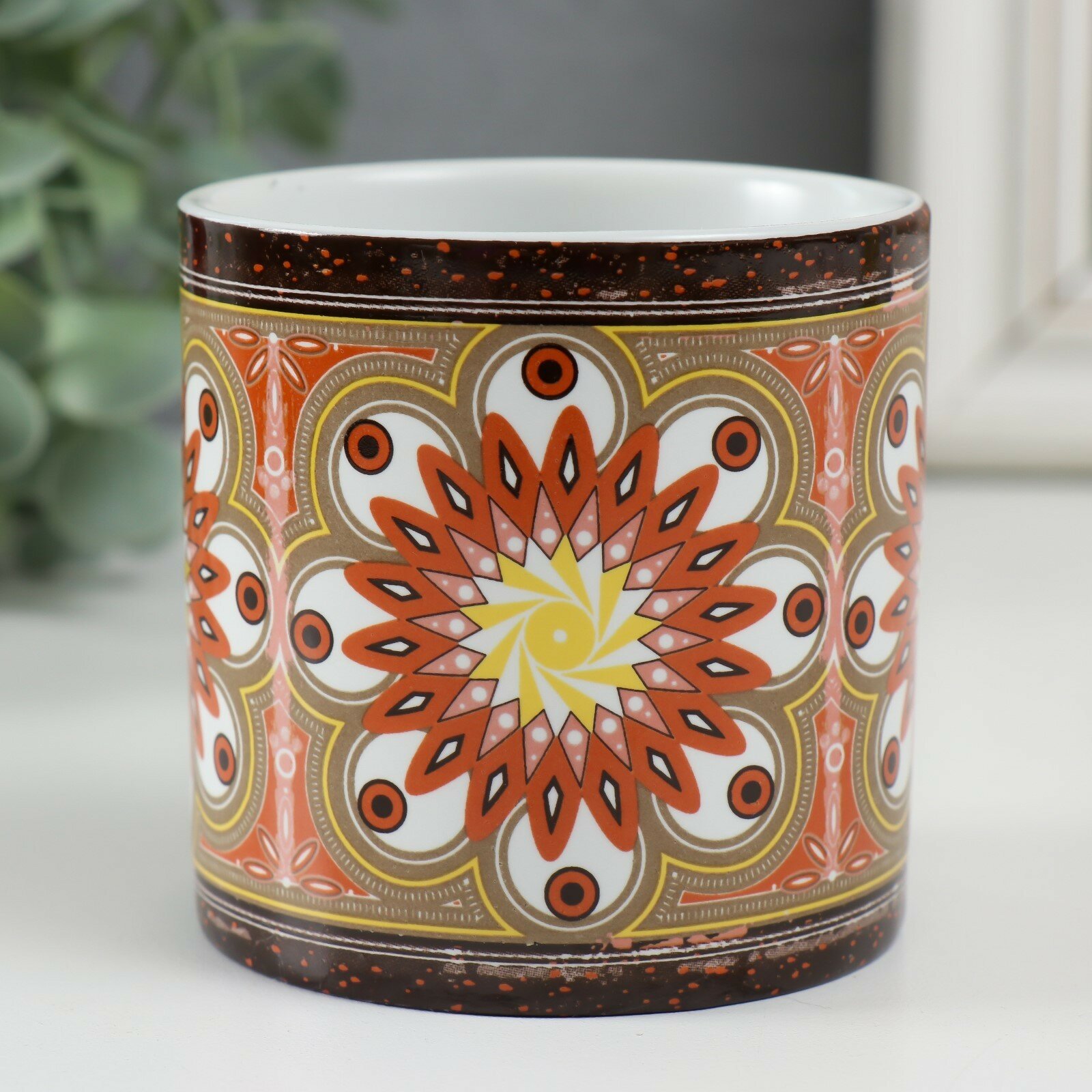 Вазон Сима-ленд "Голландия", керамический, коричневый, 200 мл