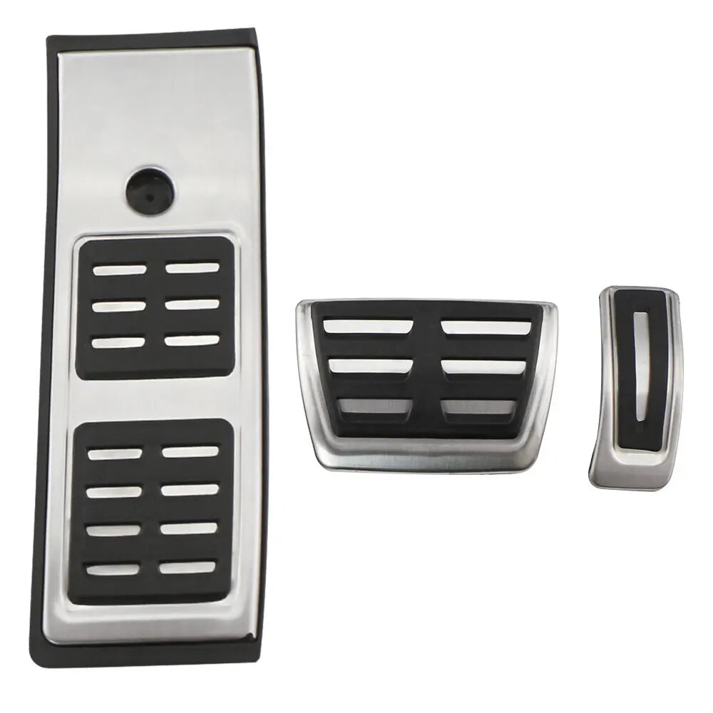 Автомобильные педали из нержавеющей стали для Audi Q5 80A 2018 2019 2020 2021 2022, подставка для ног топливного тормоза, накладки на педали, автоаксессуары 3 pcs