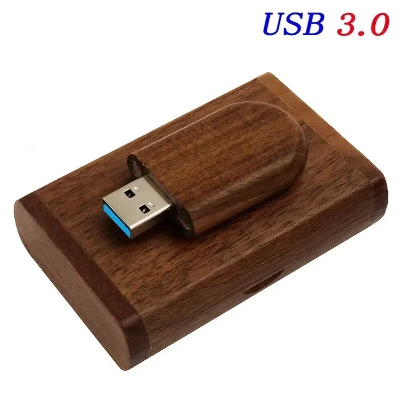 JASTER USB-флешка 4-128 ГБ 8GB, Walnut with box