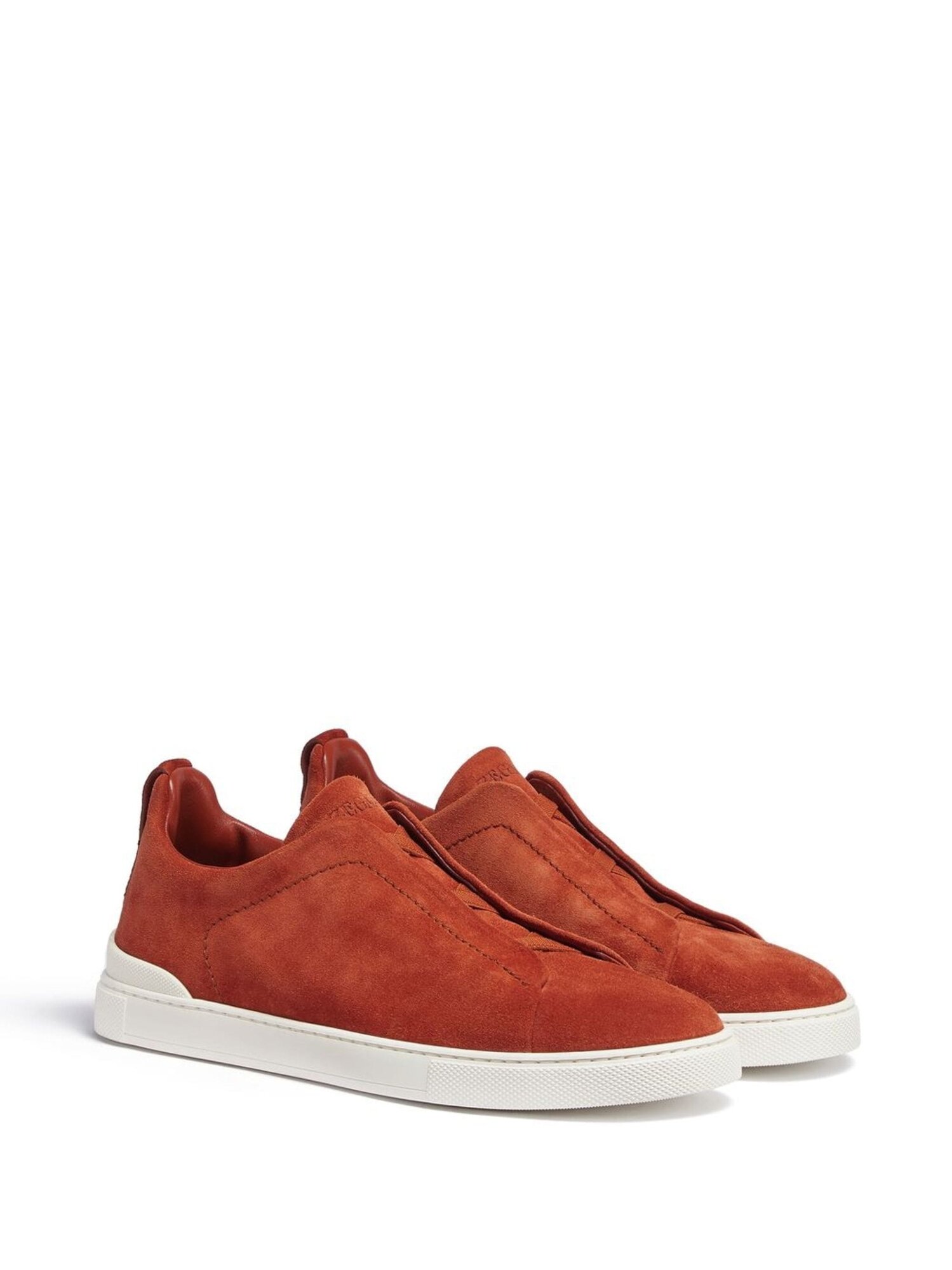 Кроссовки Ermenegildo Zegna Suede low-top sneakers, размер 41, brown — фото 1