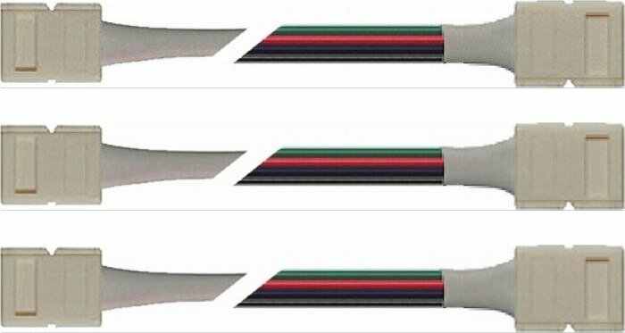 Коннектор Jazzway PLSC-10x4, для лент STN-5050/MVS-5050 RGB, двусторонний, комплект 3 шт.