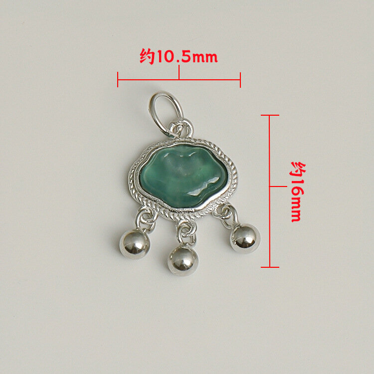 Кулон Wear good jewelry "Замок благословения", серебро 925, с голубым нефритом