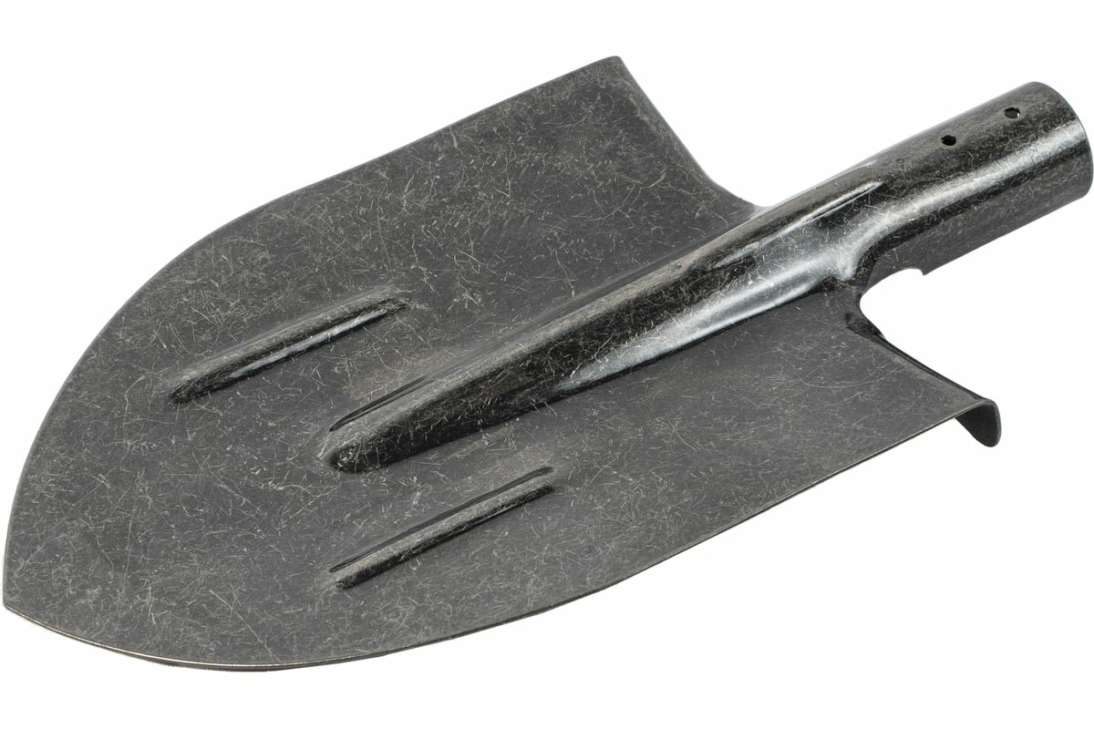 КЭС Штыковая лопата закаленная 210x275 мм сталь ребра жесткости без черенка.