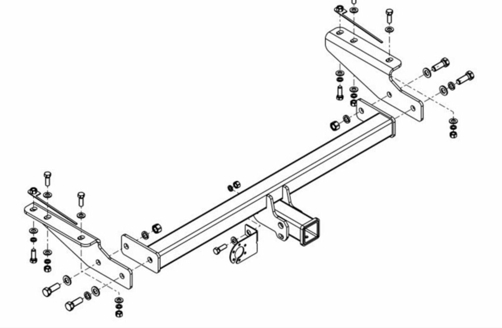 Фаркоп AvtoS LX 03B для Lexus RX (AL20) 2015-2022(паспорт и сертификат в комплекте)(без электрики)
