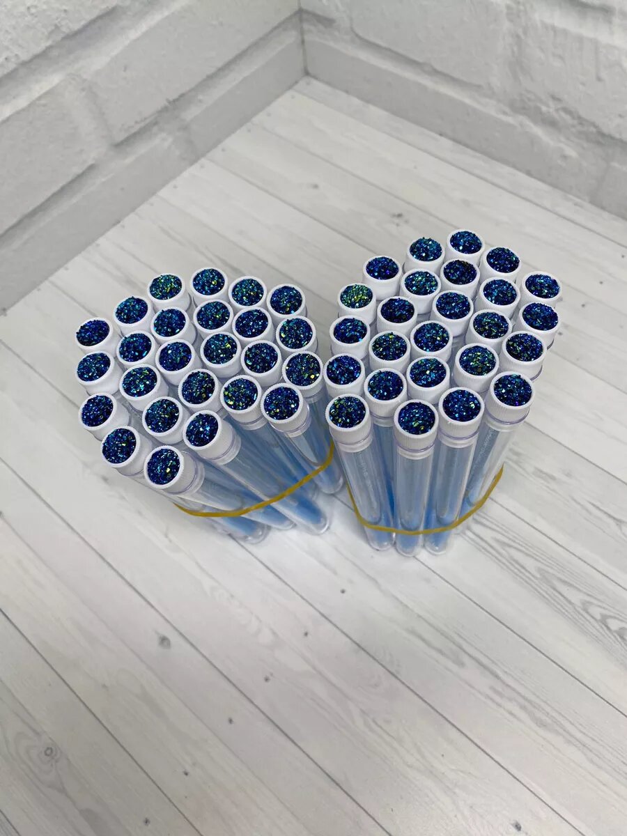 Щеточки для ресниц и бровей в колбе 50 штук