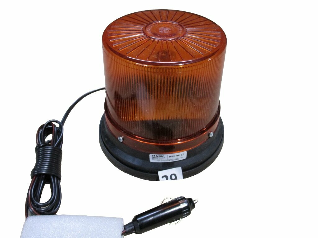 Маяк проблесковый LED на магните, под прикуриватель МИМ-04 (МИМ 04-02) сакура
