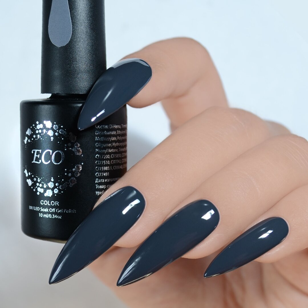 Гель лак для ногтей №77 Основная (шеллак), серый