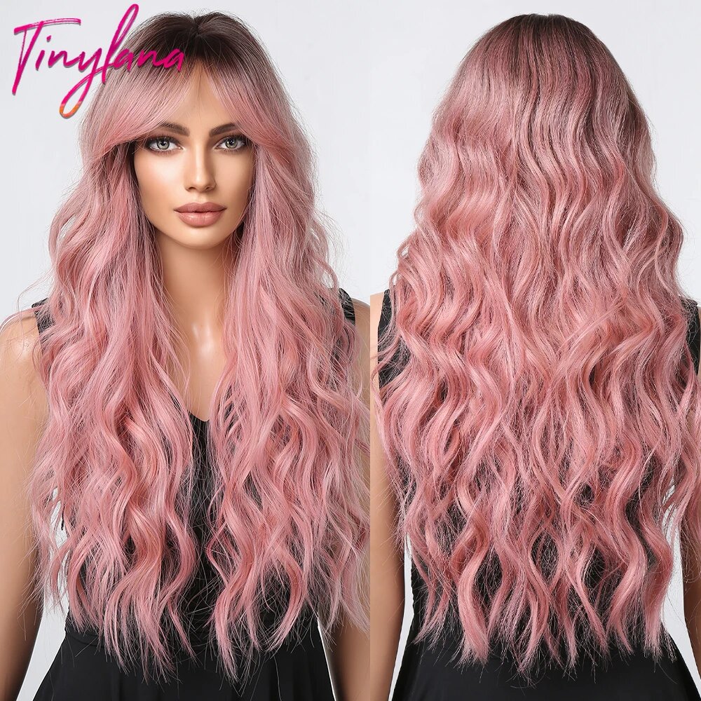 Синтетический парик TINY LANA шоколадный коричневый вьющийся LC1045-3