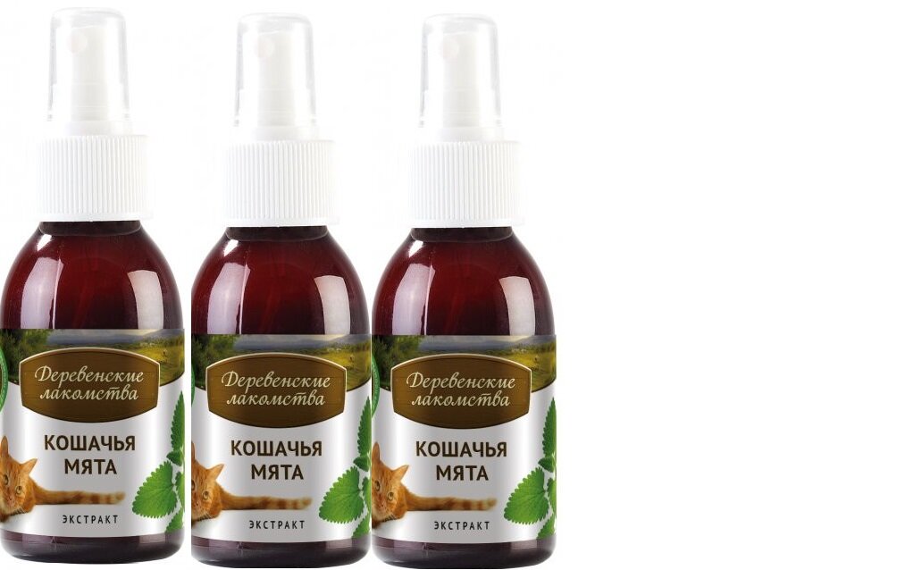 Деревенские лакомства Кошачья мята экстракт 100мл (3штуки)