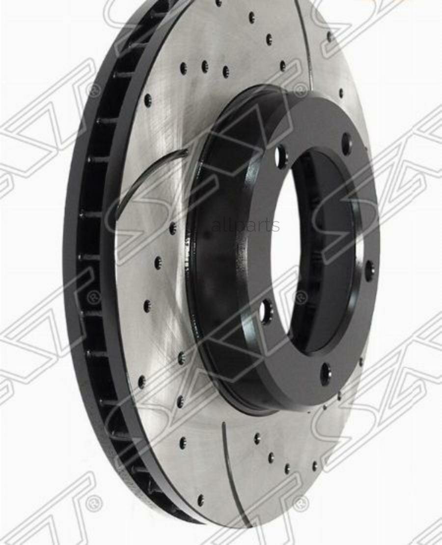 SAT ST-43512-60140PF Комплект дисков тормозных передний перфорированные TOYOTA Land Cruiser #ZJ105 (General) 98-07, LCR H