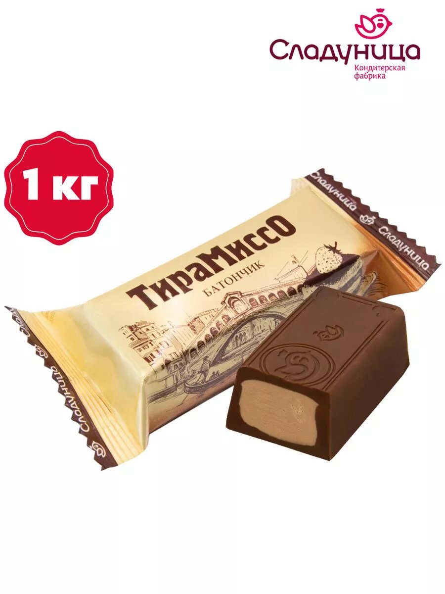 Батончик тирамиссо Ассорти с начинкой 1 кг