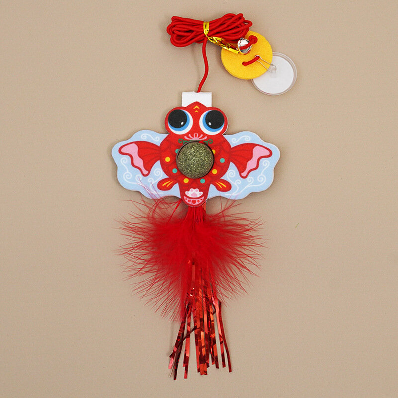 Игрушка для кошек "Качели", самоклеящаяся, на Хэллоуин и Рождество, цвет кои