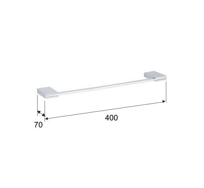 Полотенцедержатель REMER FLAT FT40 хром 400