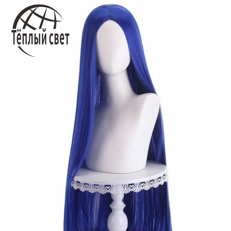 Длинные прямые волосы со средним пробором, аниме-парик унисекс, для косплея 100 см