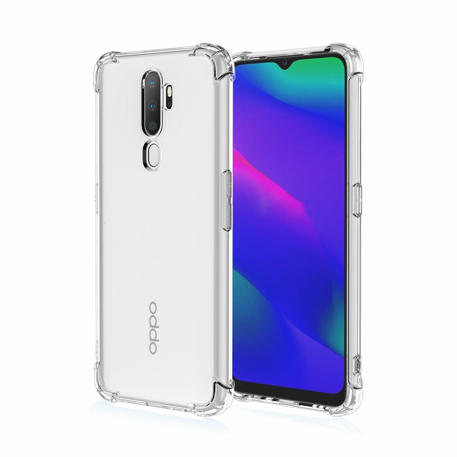 Чехол на OPPO A5 2020, противоударная c усиленными углами ударопрочная усиленные углы