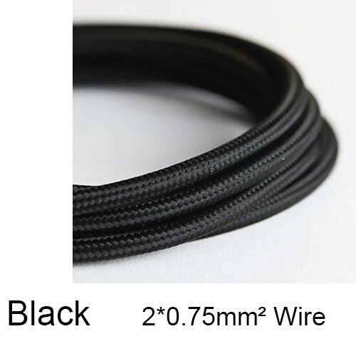 Витой текстильный провод для подвесного светильника 2*0.75мм, несколько цветов