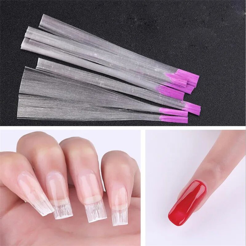 Формы для ногтей стекловолокно, 10шт, цвет 10pcs