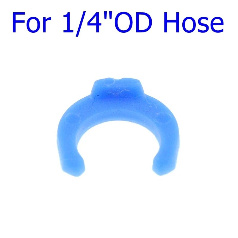 Синий зажим для шланга 1/4" OD, 10 шт.