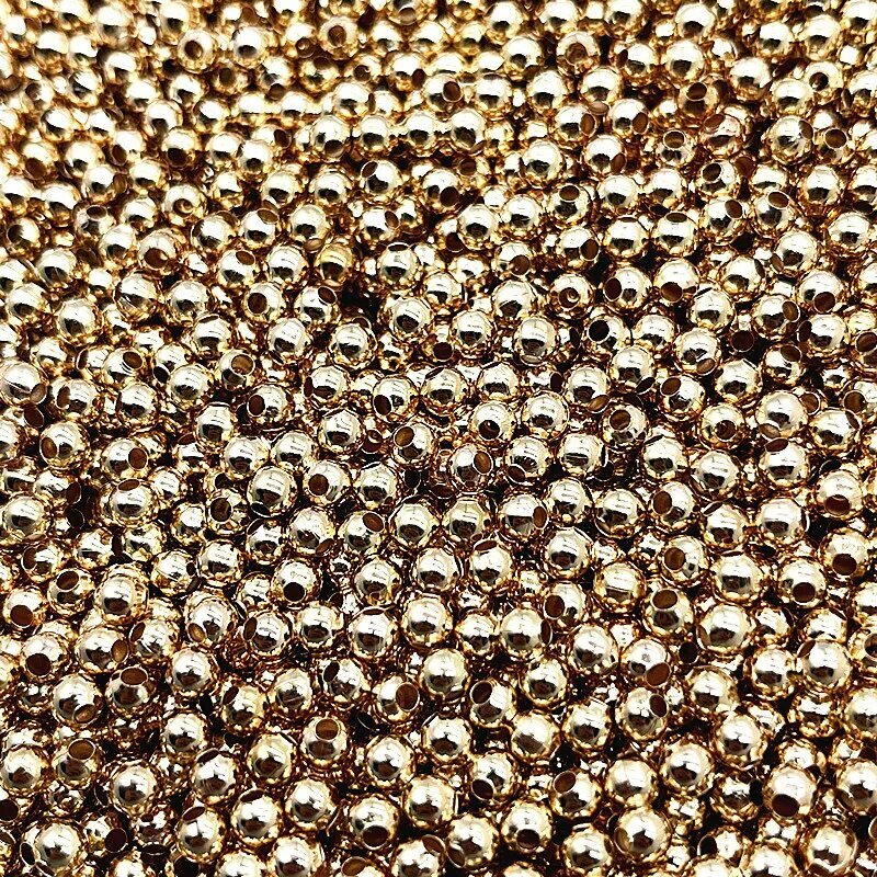 Бусины металлические 5 мм, KC gold, 50 шт