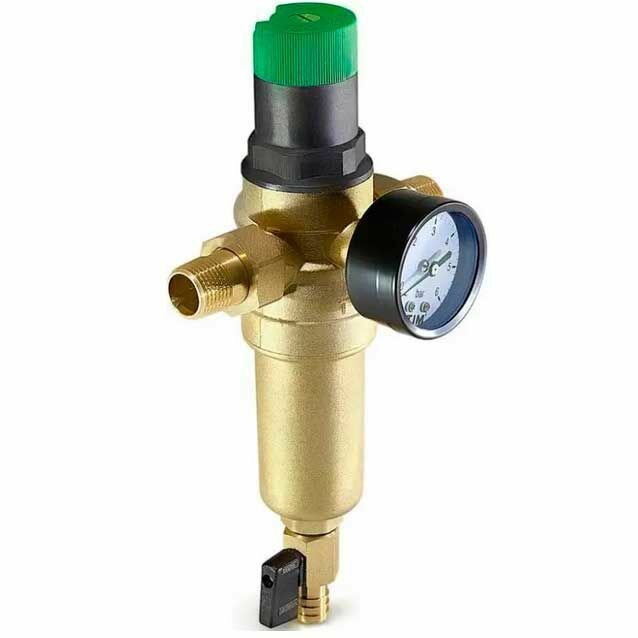 Фильтр Tim с редуктором давления ф1/2" горячей и холодной воды