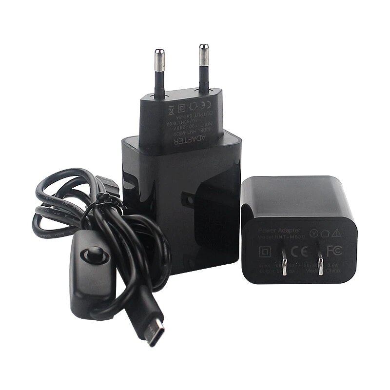 Блок питания Caturda 5В 3А EU Plug With Cable — фото 1
